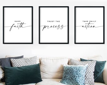 Trust the Process A4 Poster Print/ Self Love Poster/ Self - Etsy