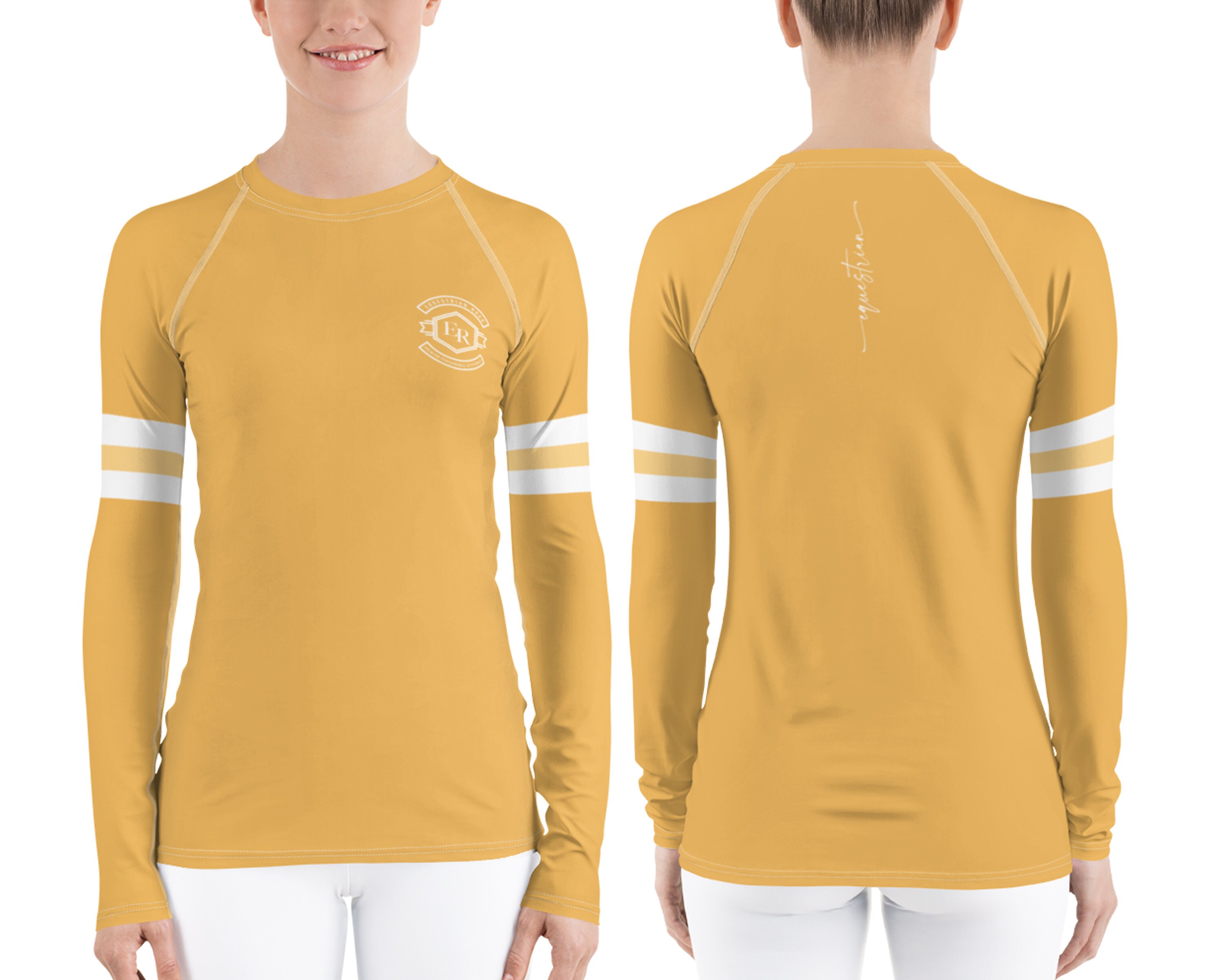 Women's Equestrian Sunshirt Yellow Horseback Riding - Etsy
