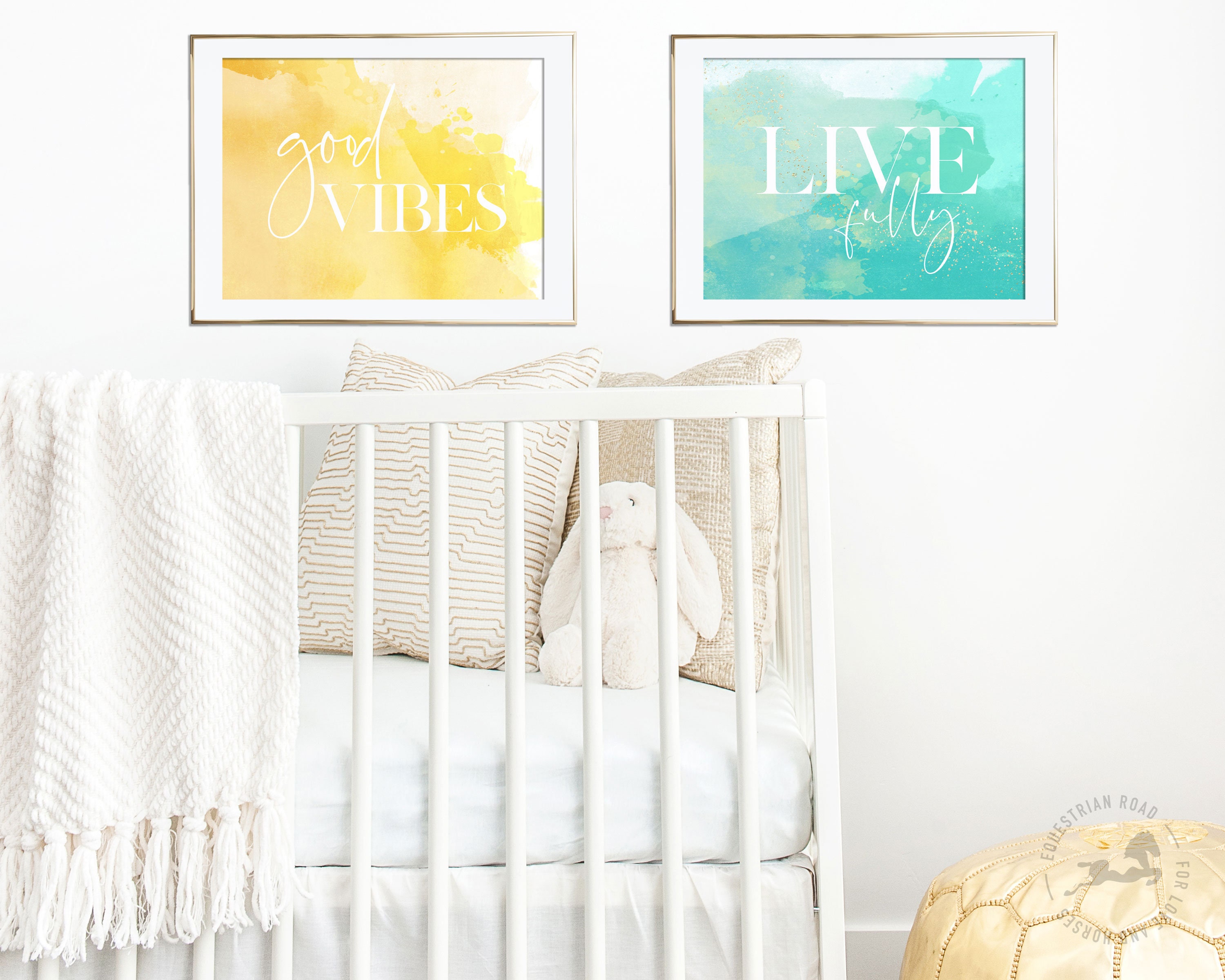 Good Vibes Yellow Decor Art Yellow Bedroom Decor Art - Etsy