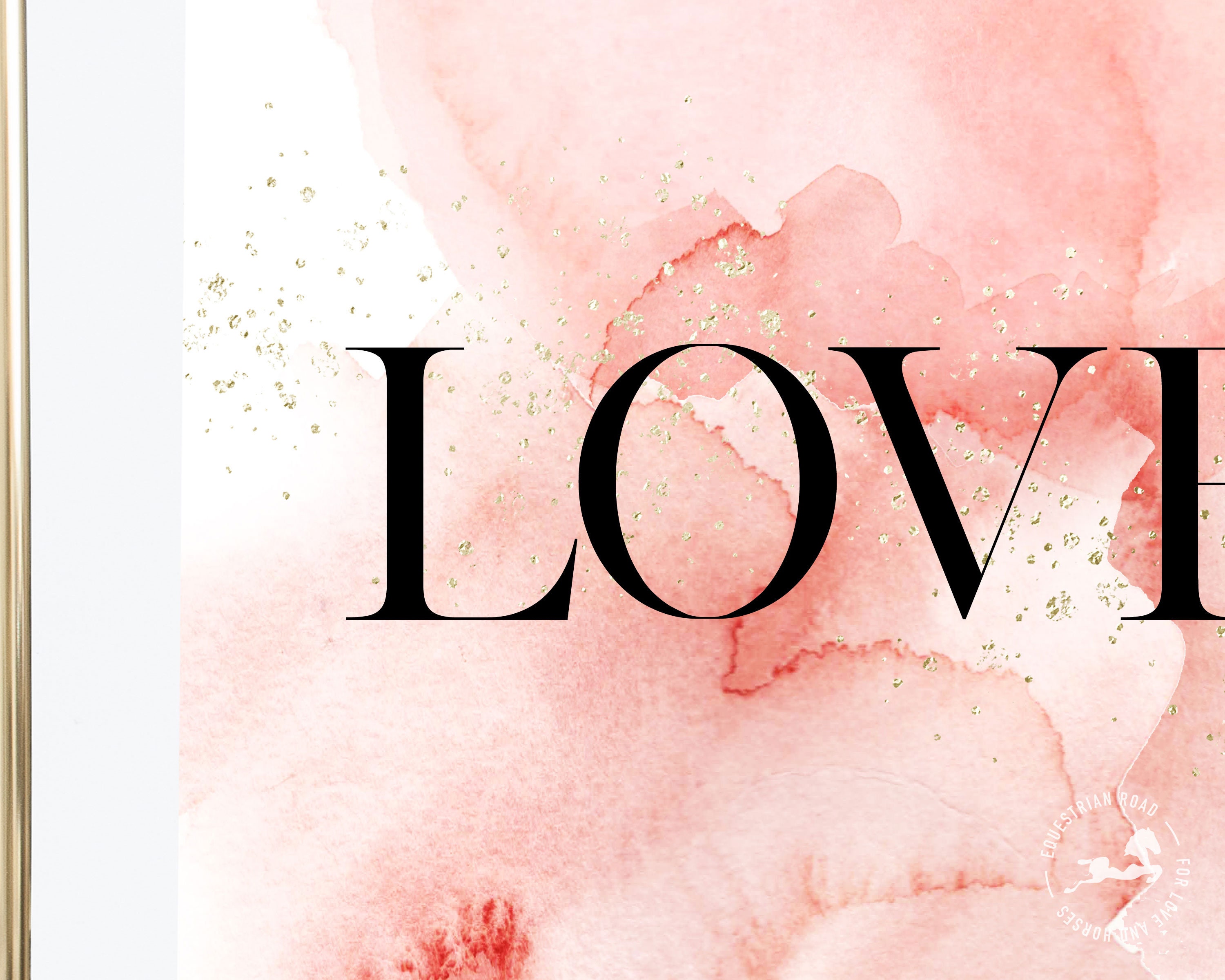 Love Print Watercolour Art Bedroom Art Wall Art Girly - Etsy