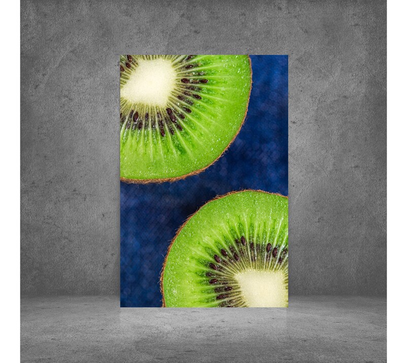 KIWI Fruit on Navy Blue DIGITAL Instant Download Food - Etsy