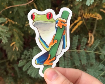 Tree Frog Sticker - Etsy