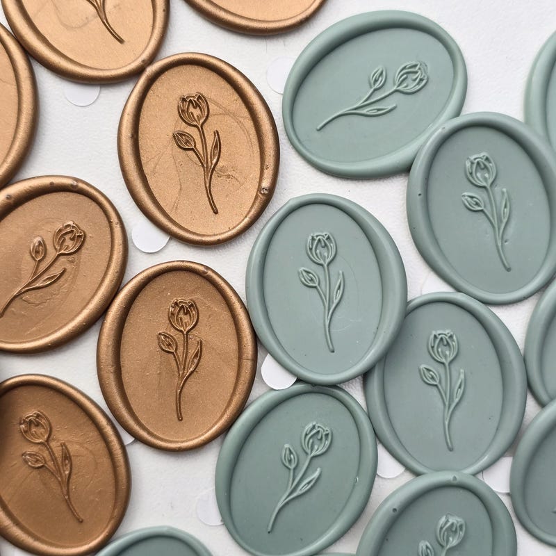 Stamp Tulip Wax Seal - Etsy