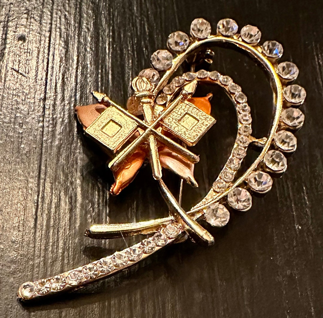 US Army Signal Corps Bling Pin Brooch - Etsy