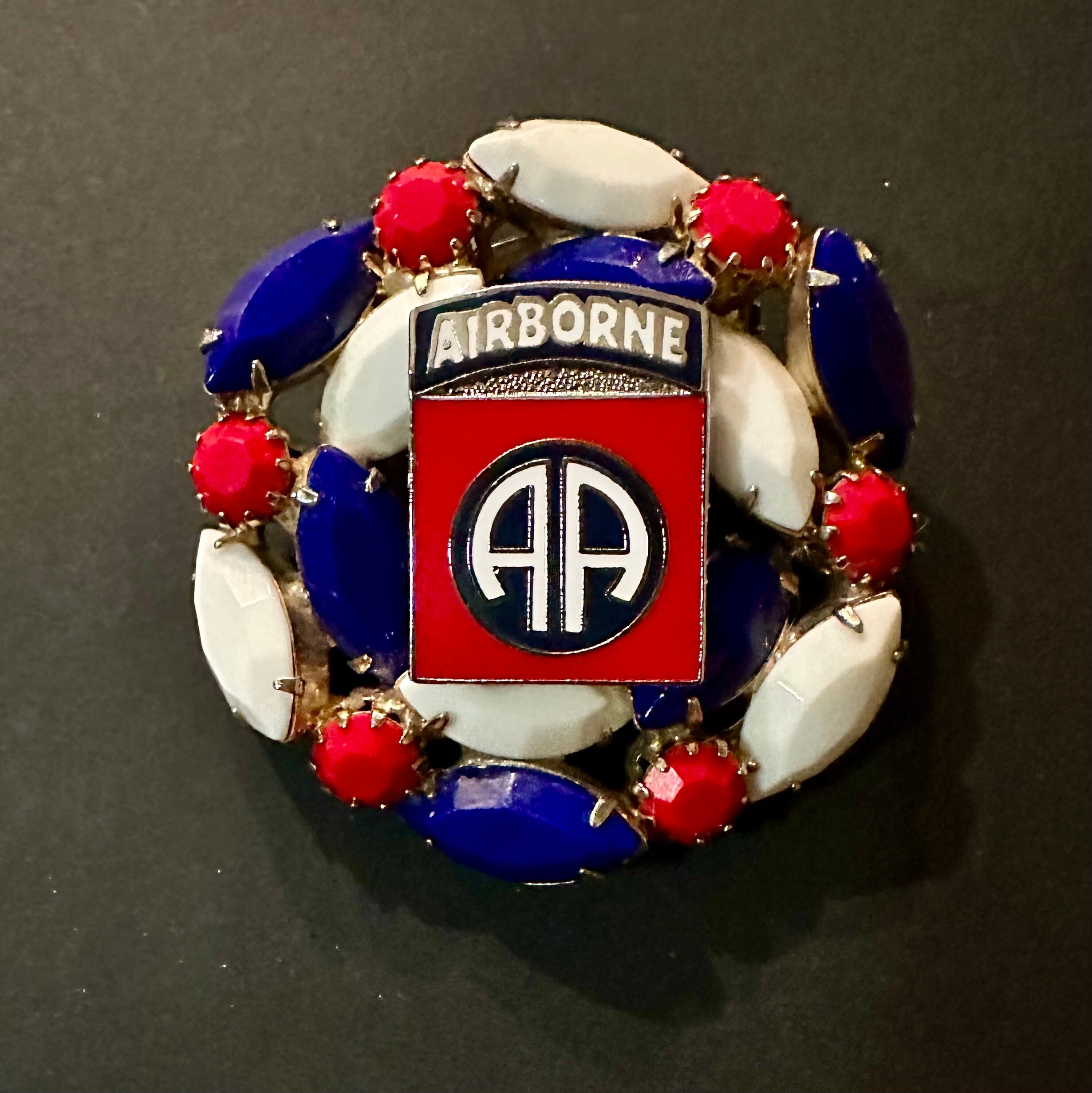 US Army Airborne Bling Pin Brooch - Etsy