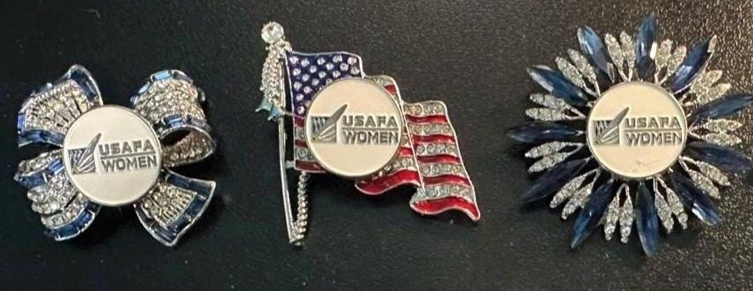 USAFA Womens 50th Anniversary Bling Pin Brooch - Etsy
