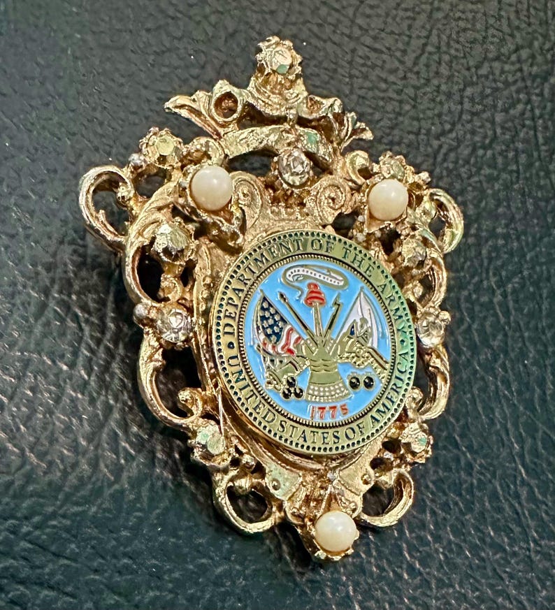 US Army Bling Pin Brooch - Etsy
