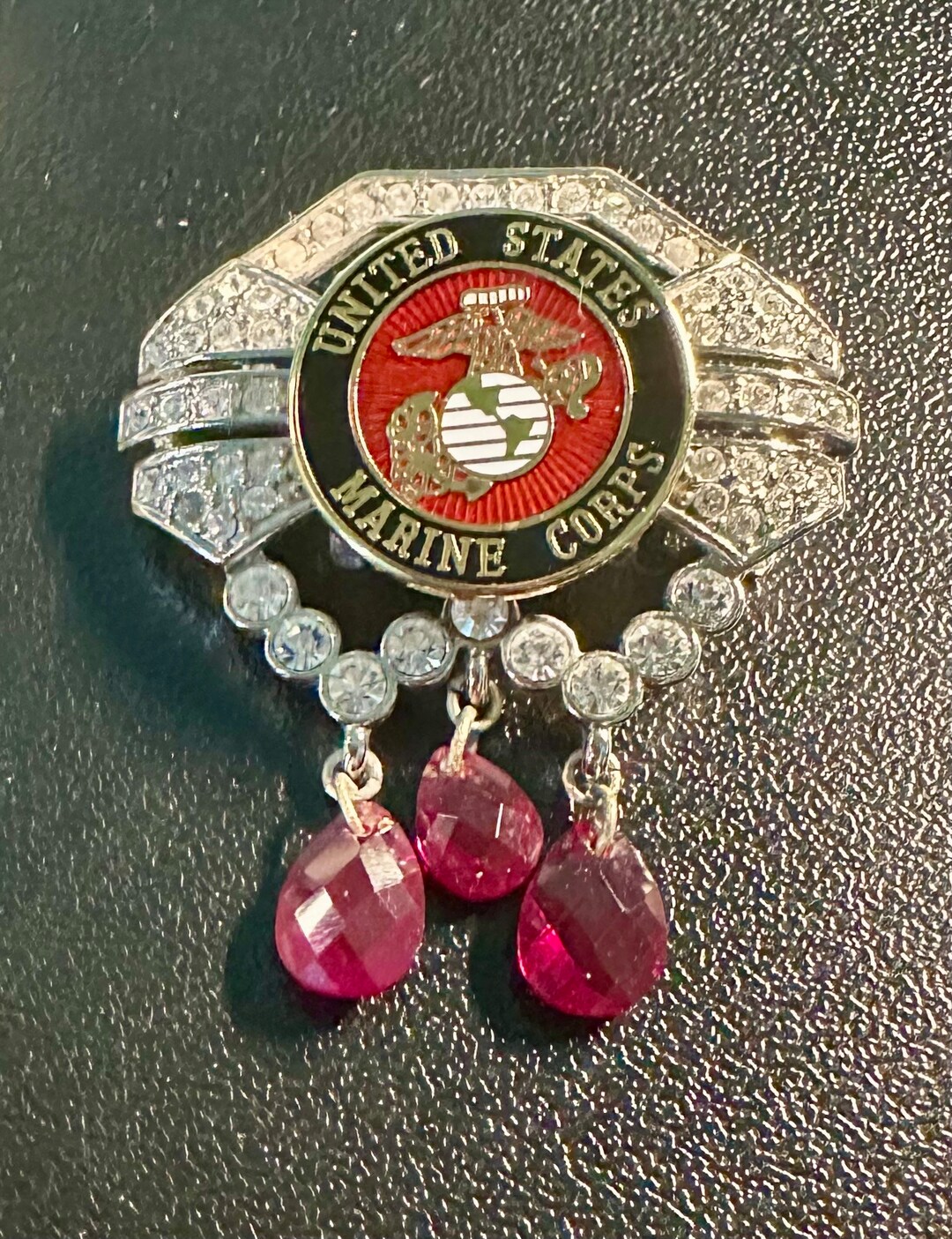 Marines Bling Pin Brooch - Etsy