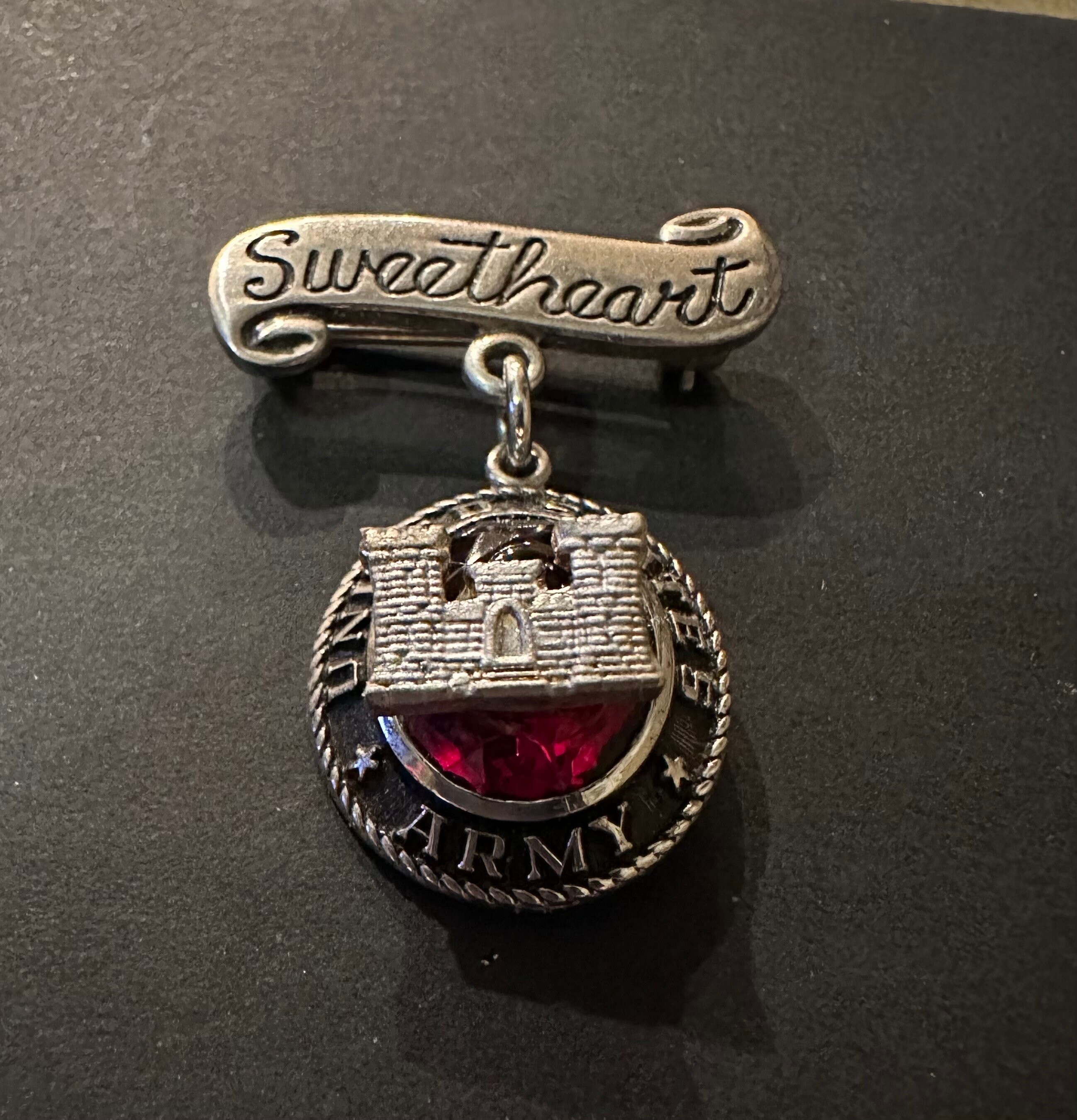 US Army Engineer Sweetheart Bling Pin Brooch - Etsy