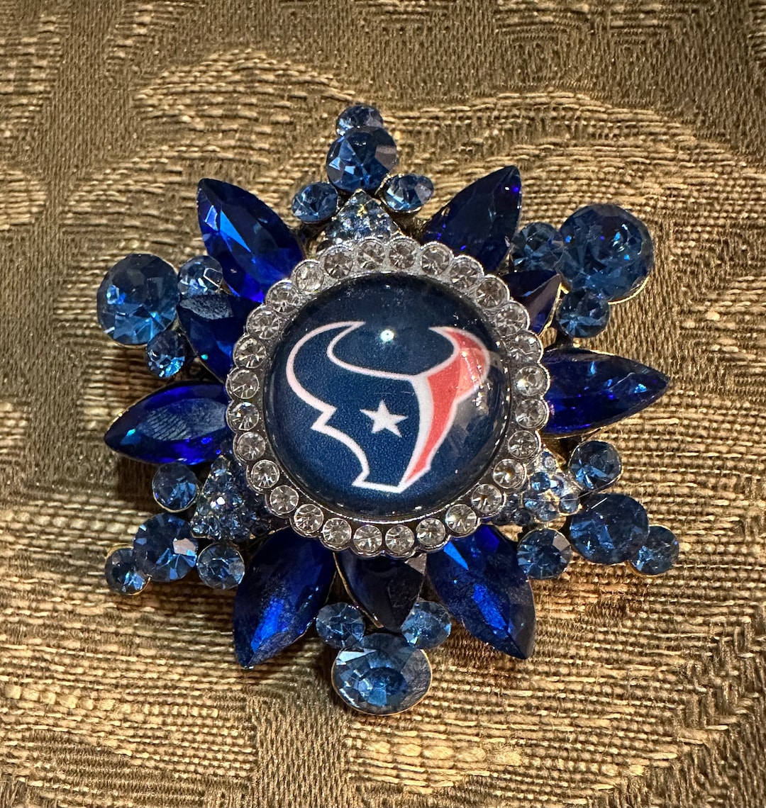 Texans Bling Pin Brooch - Etsy