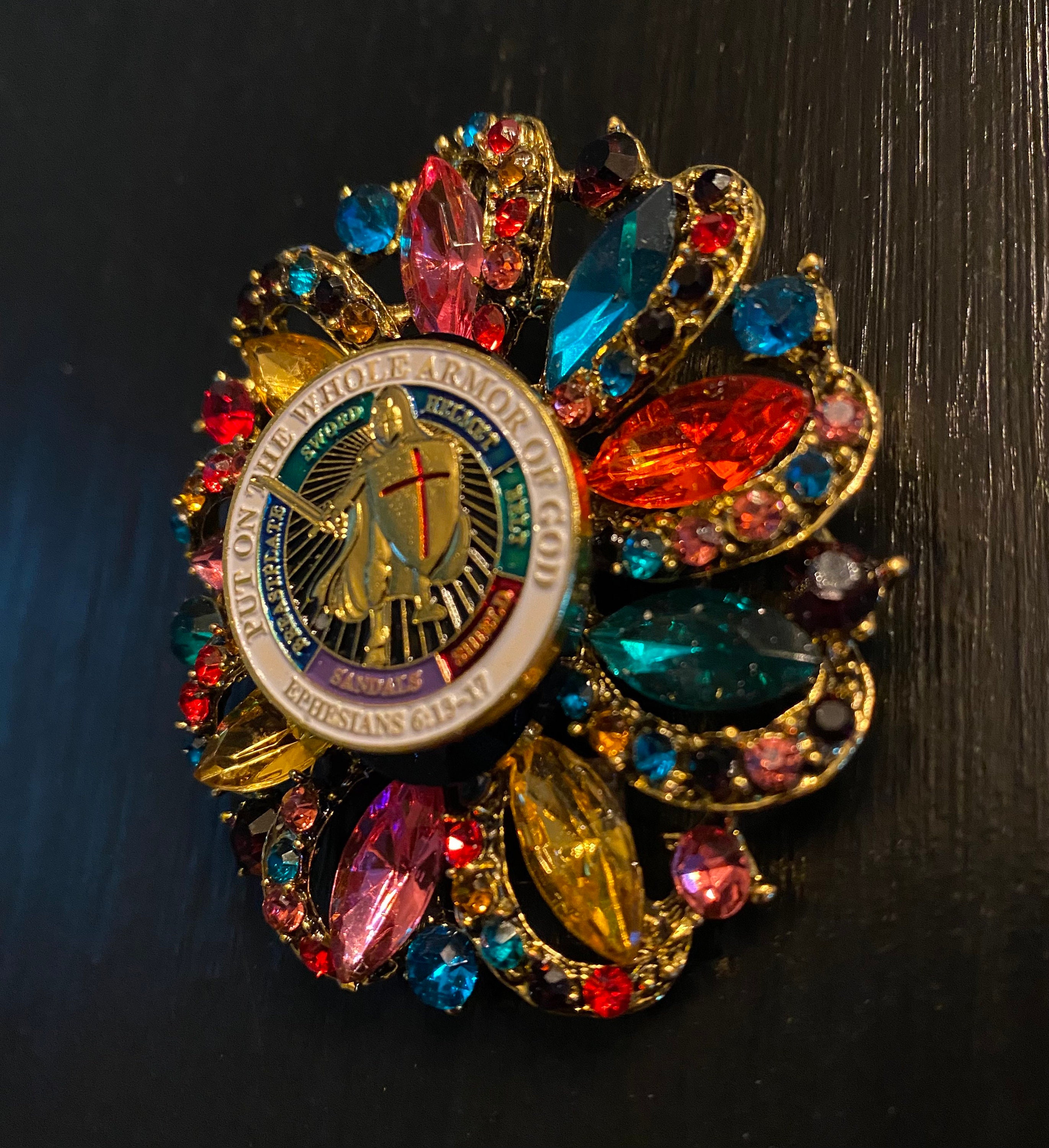 Armor of God Bling Pin Brooch - Etsy