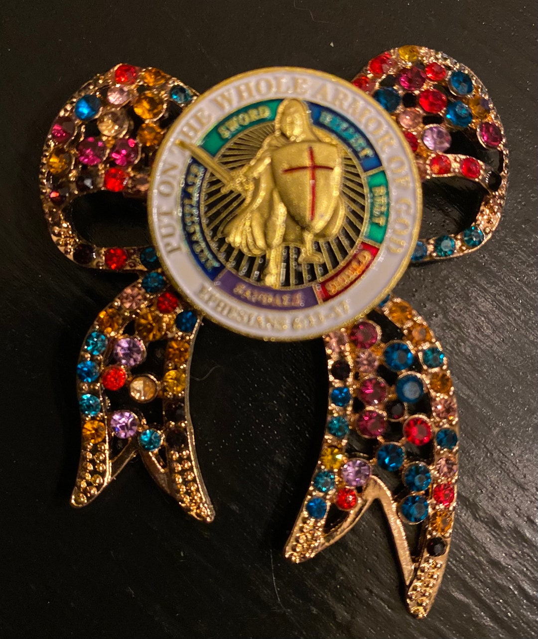 Armor of God Bling Pin Brooch - Etsy