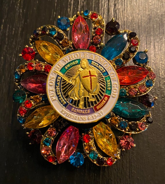 Armor of God Bling Pin Brooch - Etsy