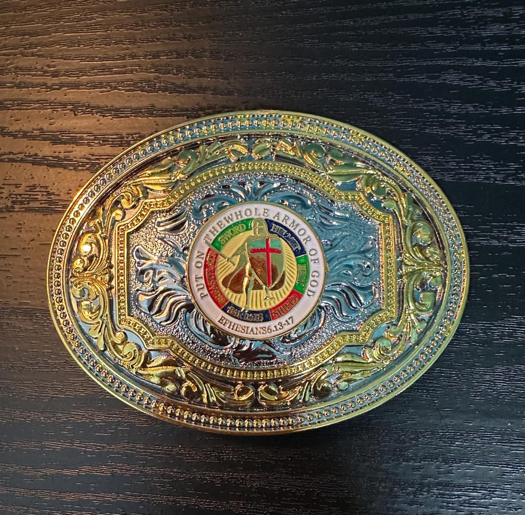 Full Armor of God Belt Buckle - Etsy