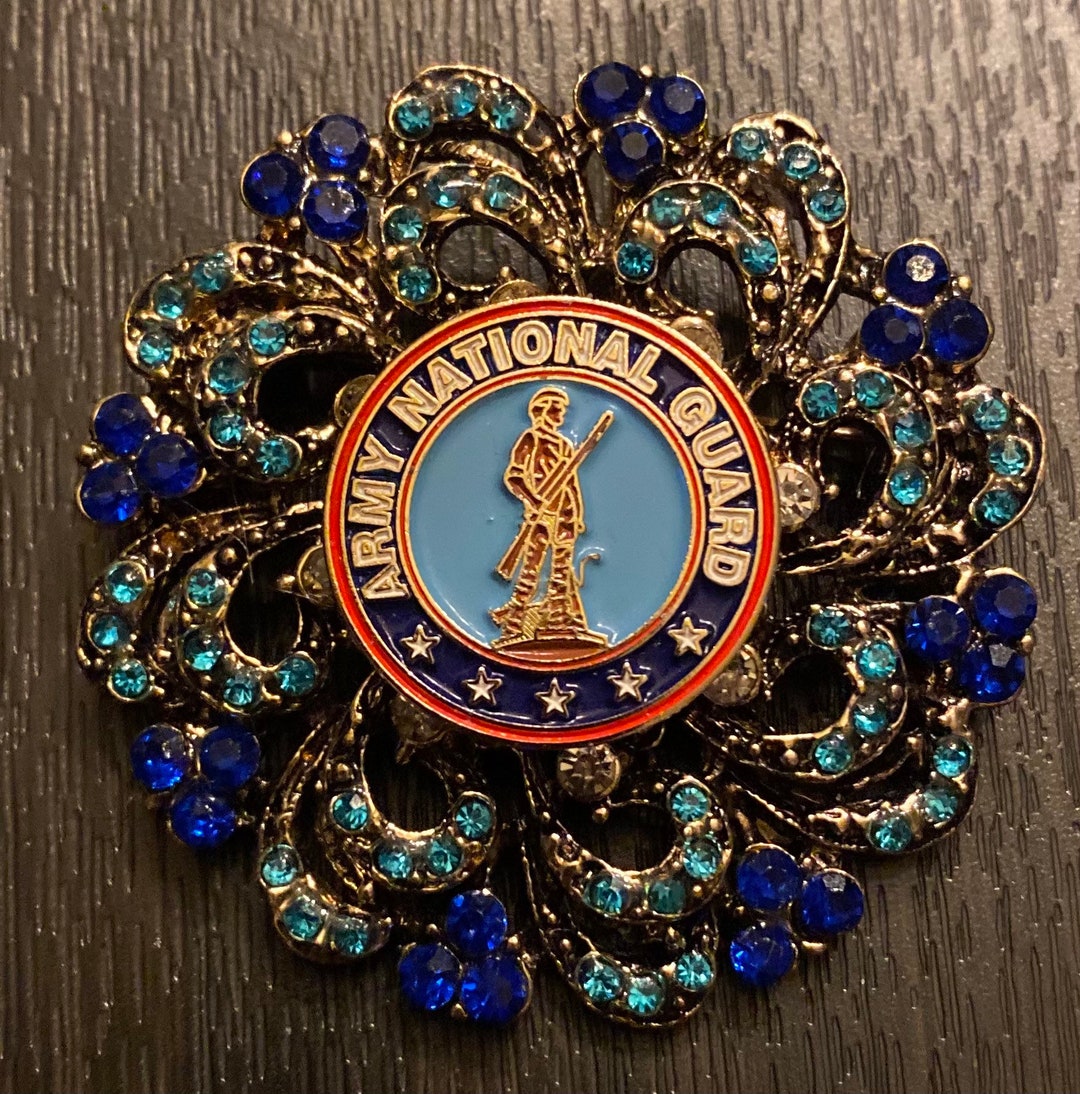 US Army National Guard Bling Pin - Etsy
