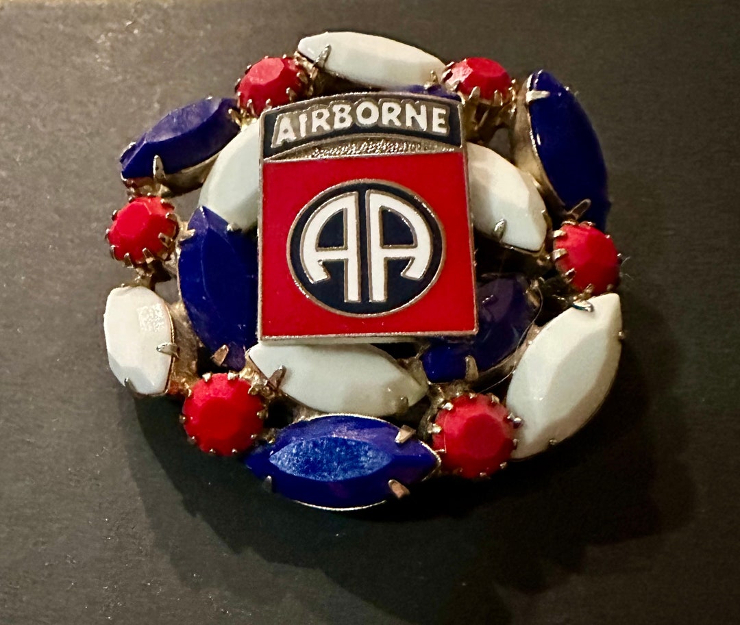US Army Airborne Bling Pin Brooch - Etsy