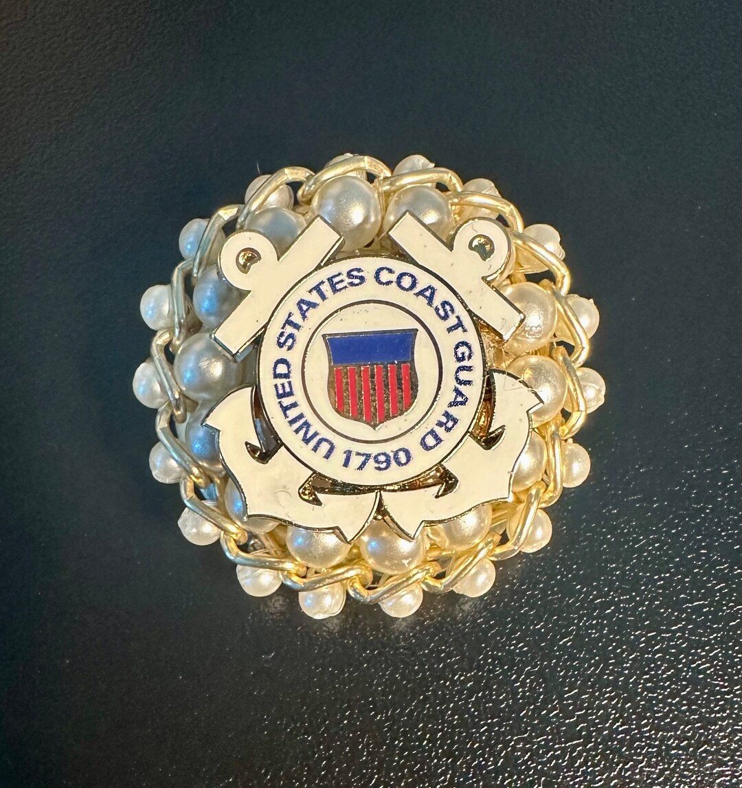 US Coast Guard Bling Pin - Etsy