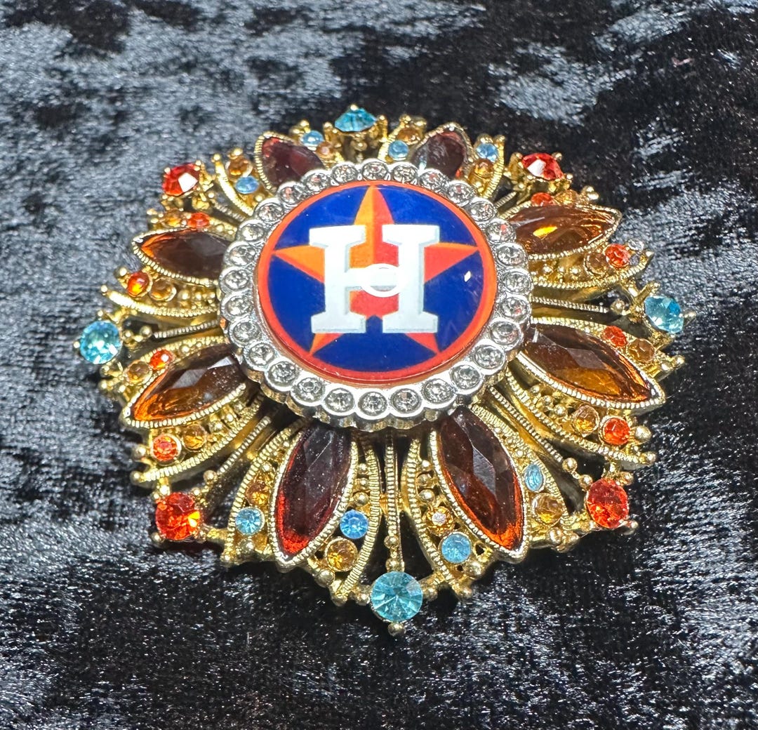Houston Astros Bling Pin Brooch - Etsy