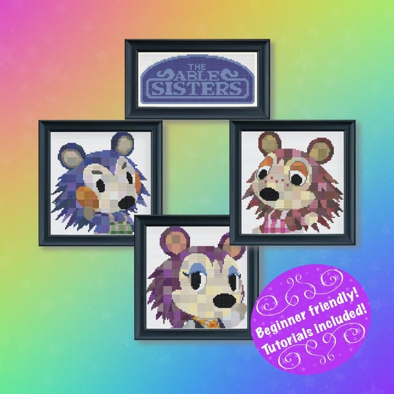 Animal Crossing Able Sisters Mabel Sable and Label labelle | Etsy