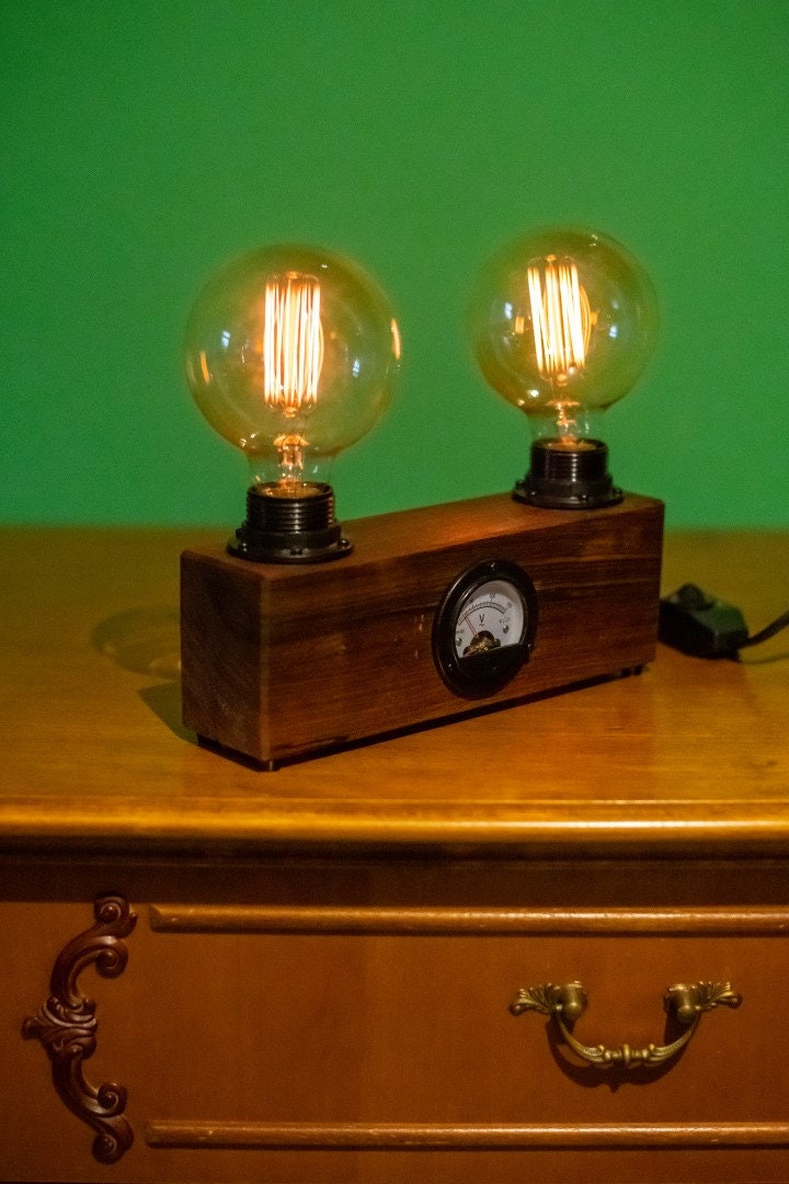 Edison Lamp Steampunk Lamp Industrial Lamp Accent Lamp / Table Lamp ...