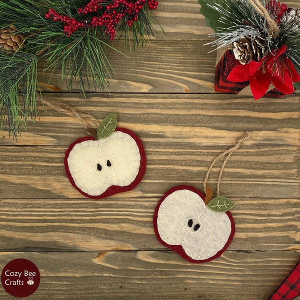Apple Ornament - Etsy