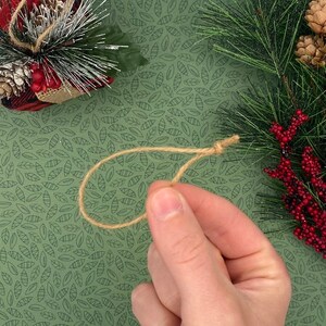 Pre-tied Jute Twine Ornament Loops: 3-inch DIY Craft Hangers - Etsy