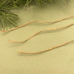 Pre-cut Jute Twine Strings: 8-10 Inch Length, DIY Christmas Ornament ...