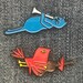 Red Bird Records and Blue Cat Records Enamel Pin Set - Etsy