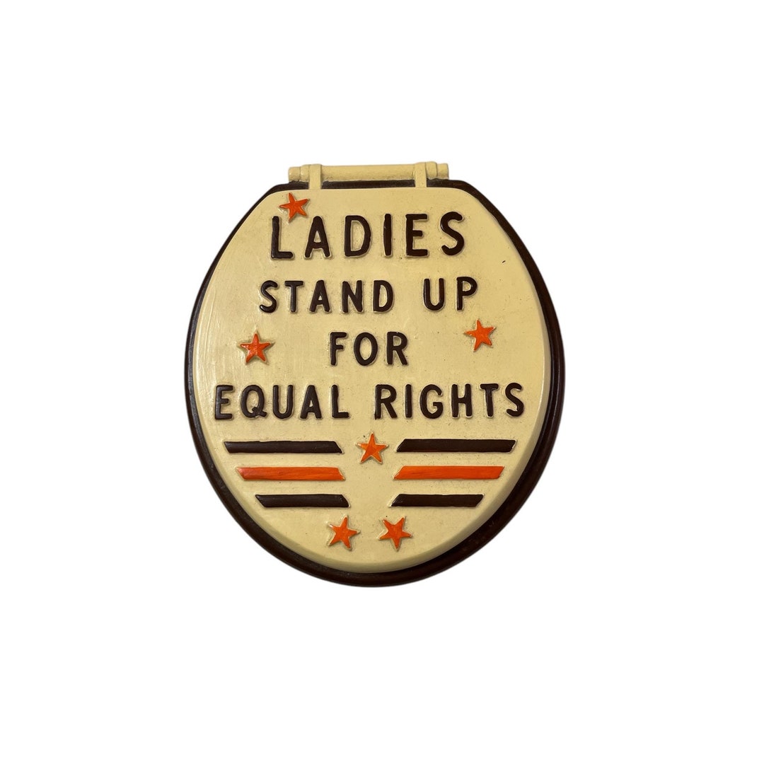 Rare Vintage ladies Stand up for Equal Rights Toilet Seat Chalkware ...