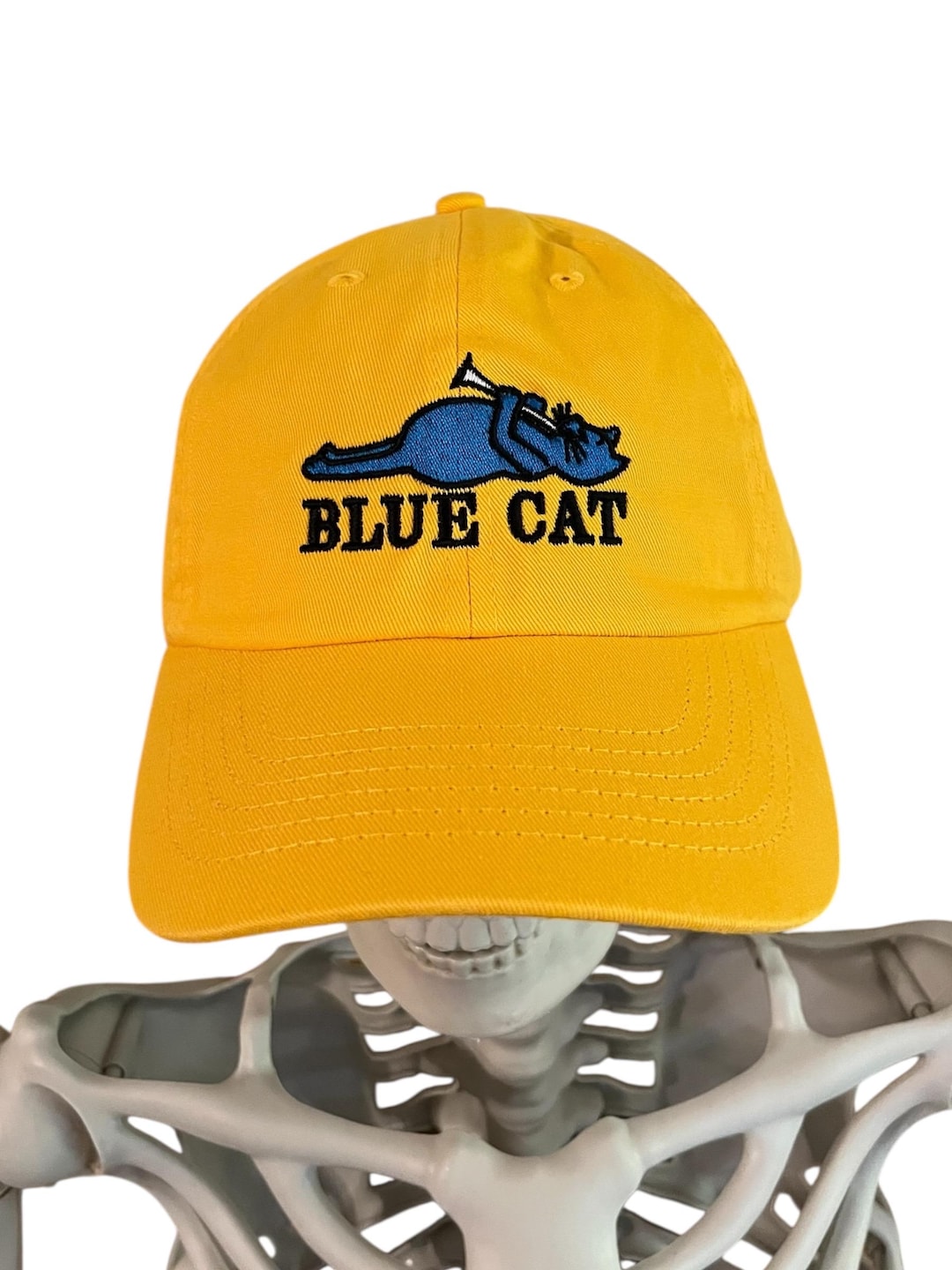 Blue Cat Records Yellow Dad Hat - Etsy