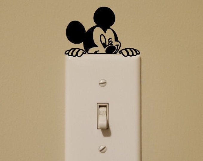Mouse Light Switch Wall Decal - Etsy