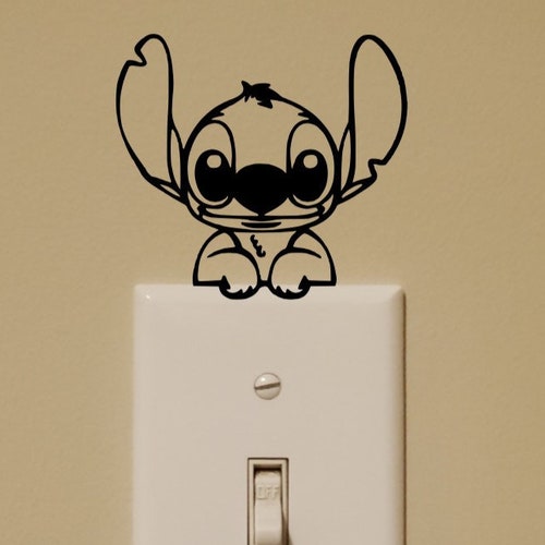 Stitch Light Switch Wall Decal - Etsy