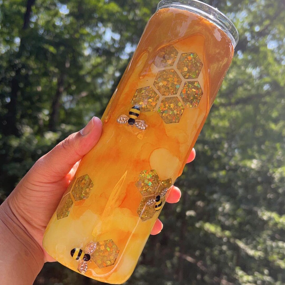 Bumblebee Honeycomb Honey Drip Stainless Steel Tumbler - Etsy