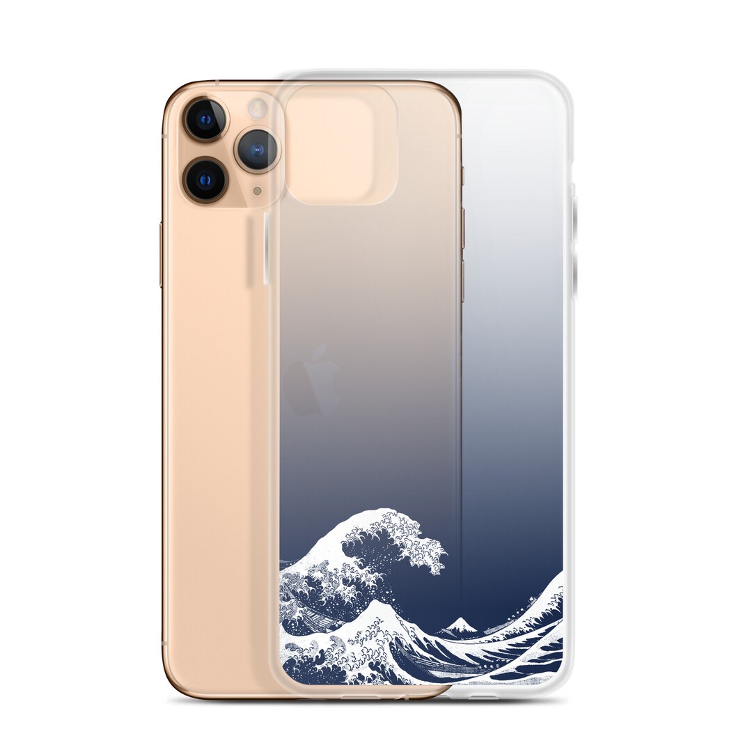 The Great Wave off Kanagawa Clear iPhone Case, Aesthetic iPhone Case ...