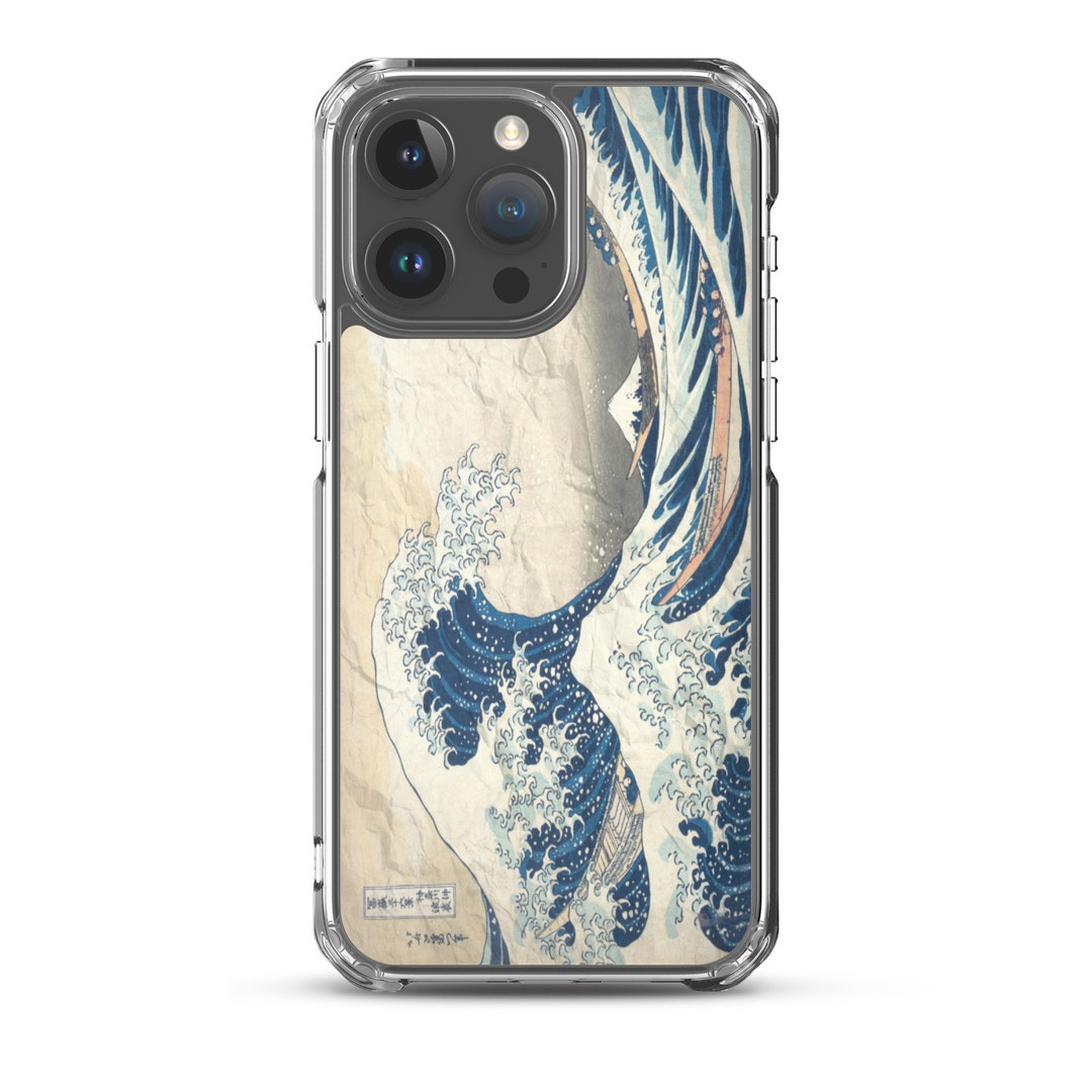 The Great Wave off Kanagawa Clear iPhone Case, Aesthetic iPhone Case ...