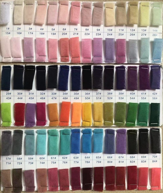 Tulle Sample Color Template | Etsy