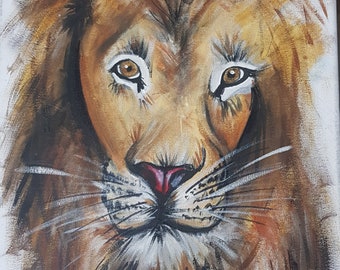 Lion Print - Etsy