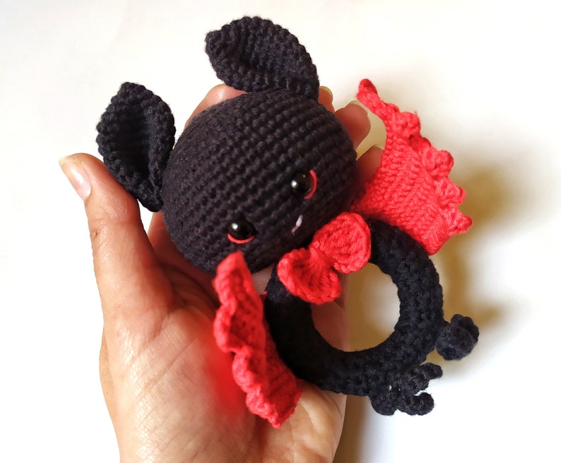 Crochet rattle PATTERN. Amigurumi rattle pattern. Halloween | Etsy