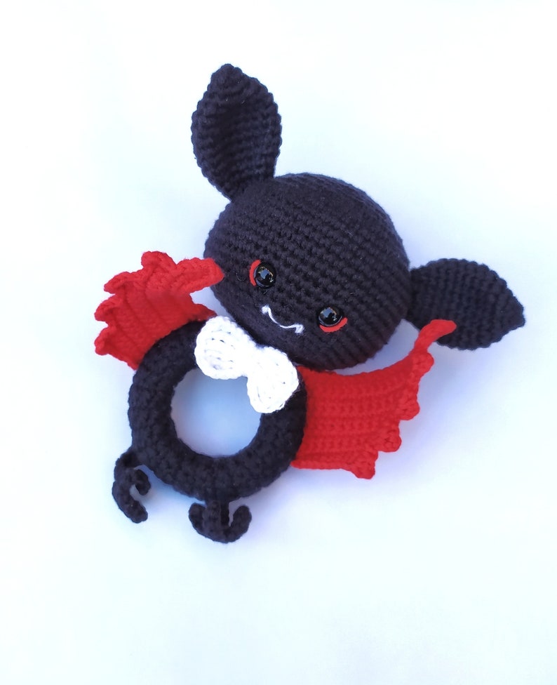 Crochet rattle PATTERN. Amigurumi rattle pattern. Halloween | Etsy