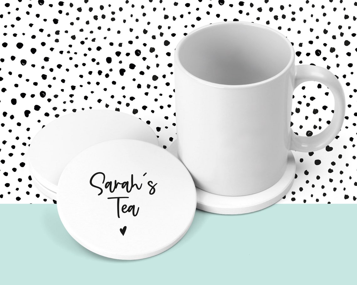 Personalised Coaster Keepsake Personalised T Tea Etsy