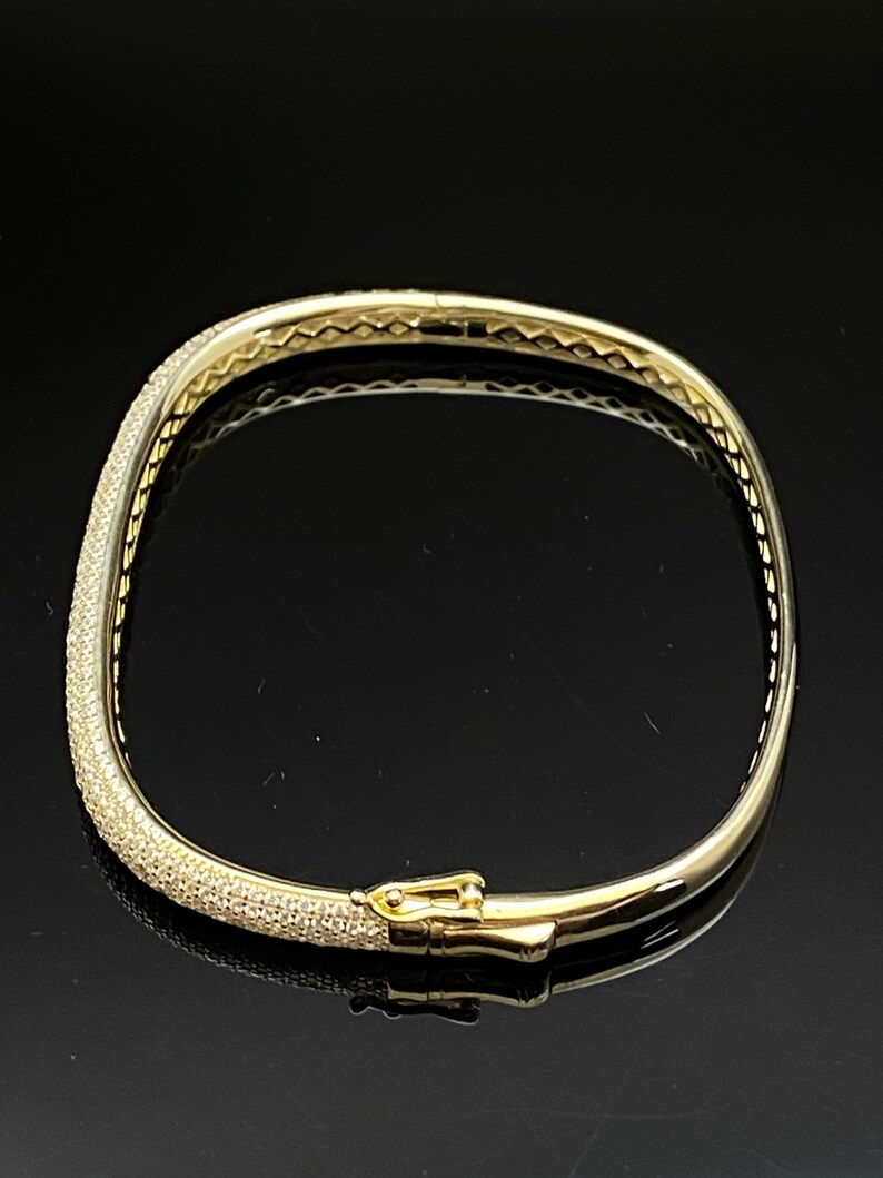 Solid Sterling Silver 925 Yellow Gold Plated 2.00ctw Cubic - Etsy