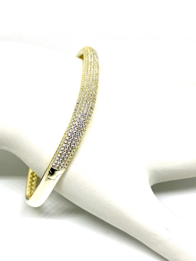 Solid Sterling Silver 925 Yellow Gold Plated 2.00ctw Cubic - Etsy