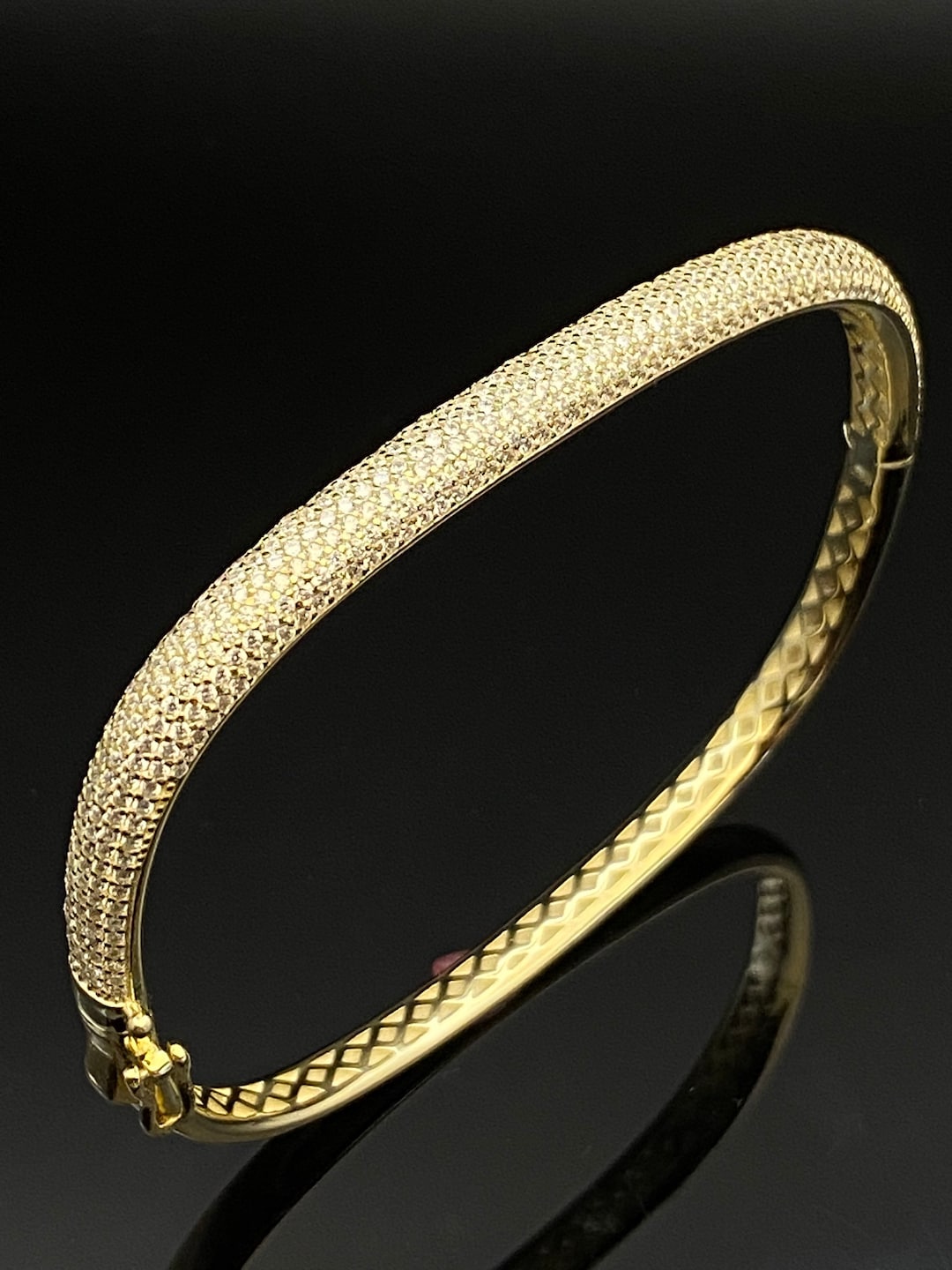 Solid Sterling Silver 925 Yellow Gold Plated 2.00ctw Cubic - Etsy