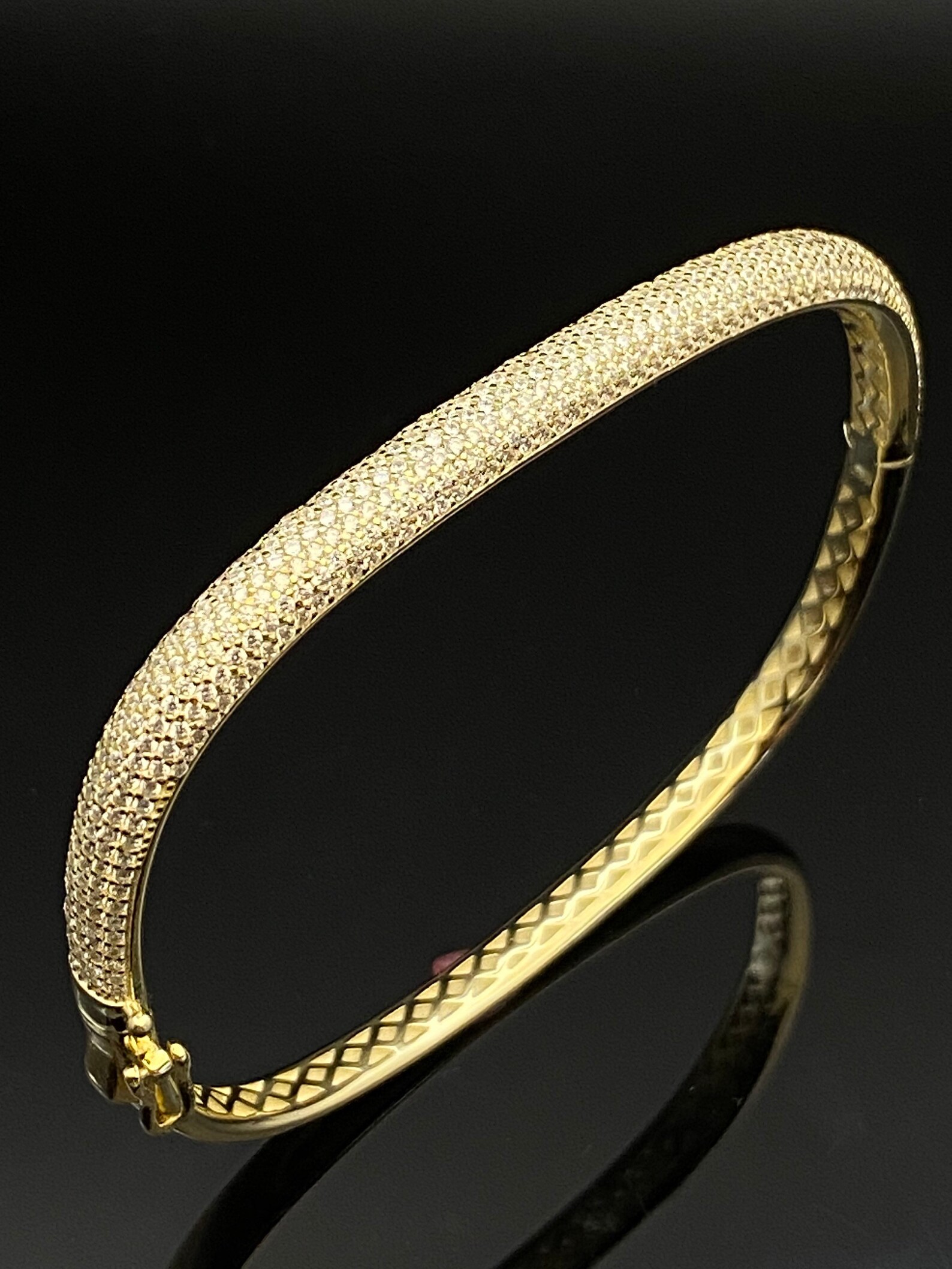 Solid Sterling Silver 925 Yellow Gold Plated 2.00ctw Cubic - Etsy