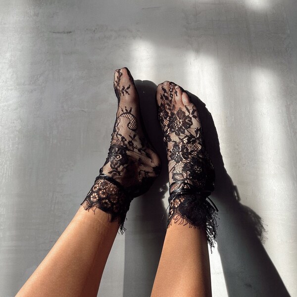 Lace Socks - Etsy