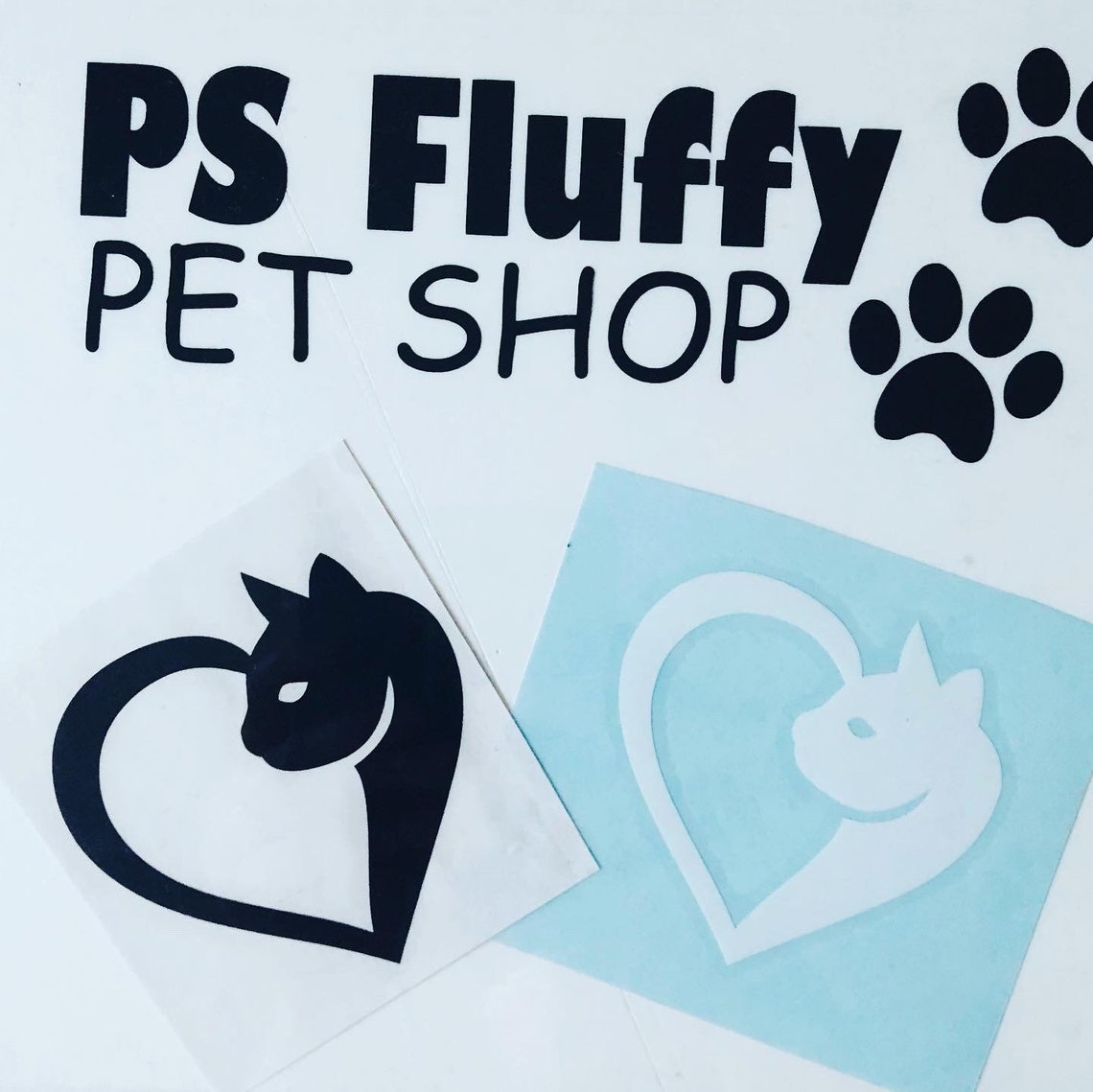 Cat Vinyl Decal Car Window Sticker Animal Adoption Sticker | Etsy