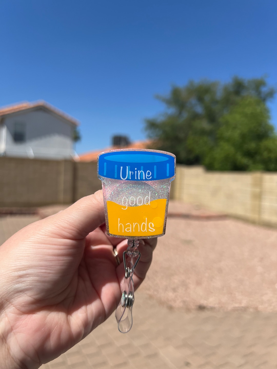 Urine Good Hands Badge Reel - Etsy