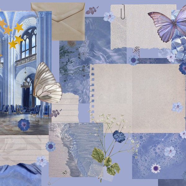 Periwinkle Wallpaper - Etsy