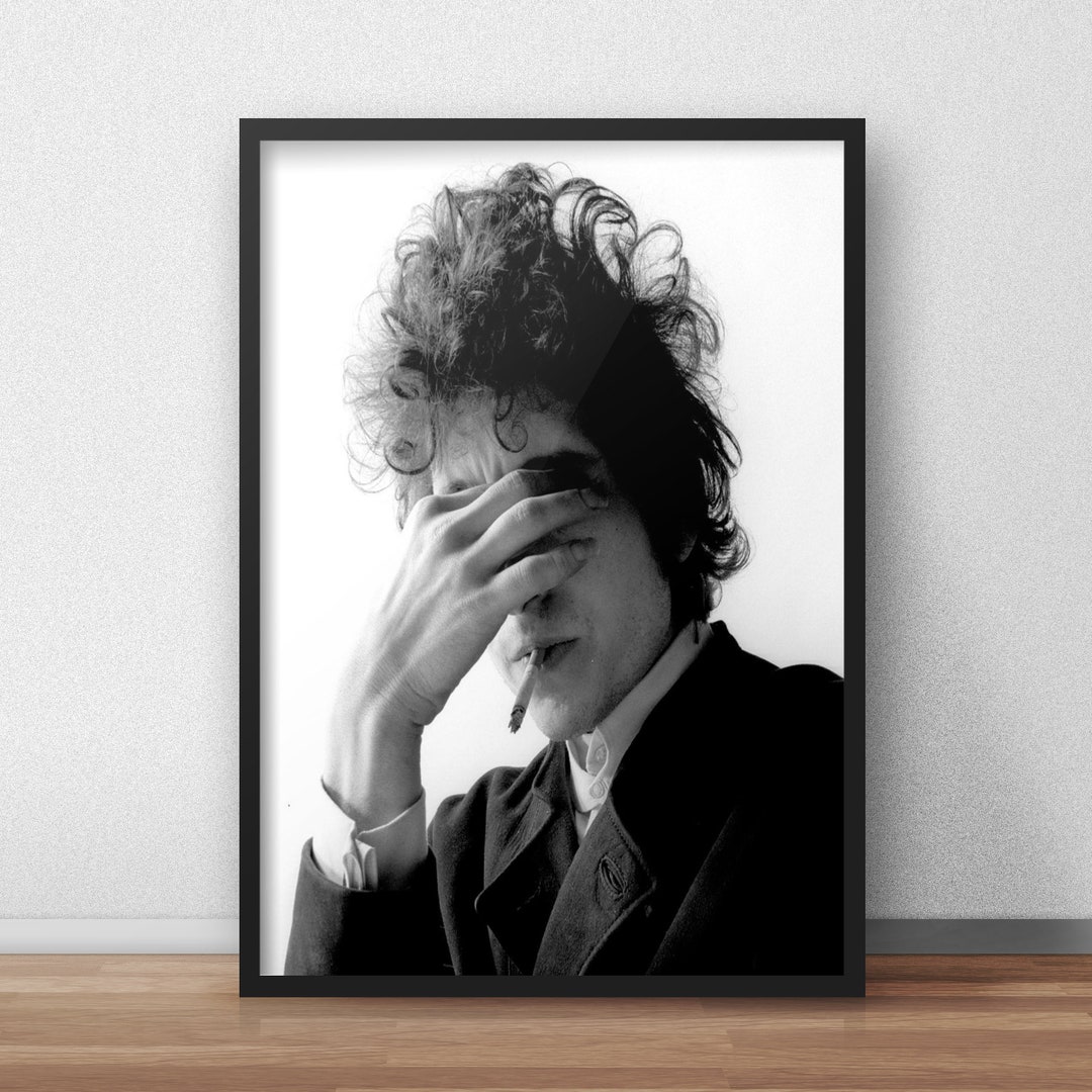 Bob Dylan Posters Prints, Rock Music Poster, Music Star Poster, Black ...