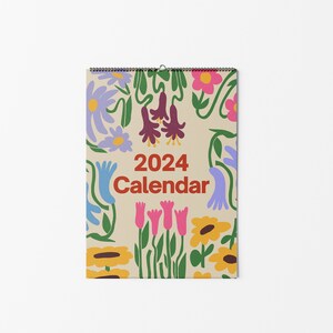 2024 Printable Wall Calendar, Flower Market Calendar, 2024 Calendar ...